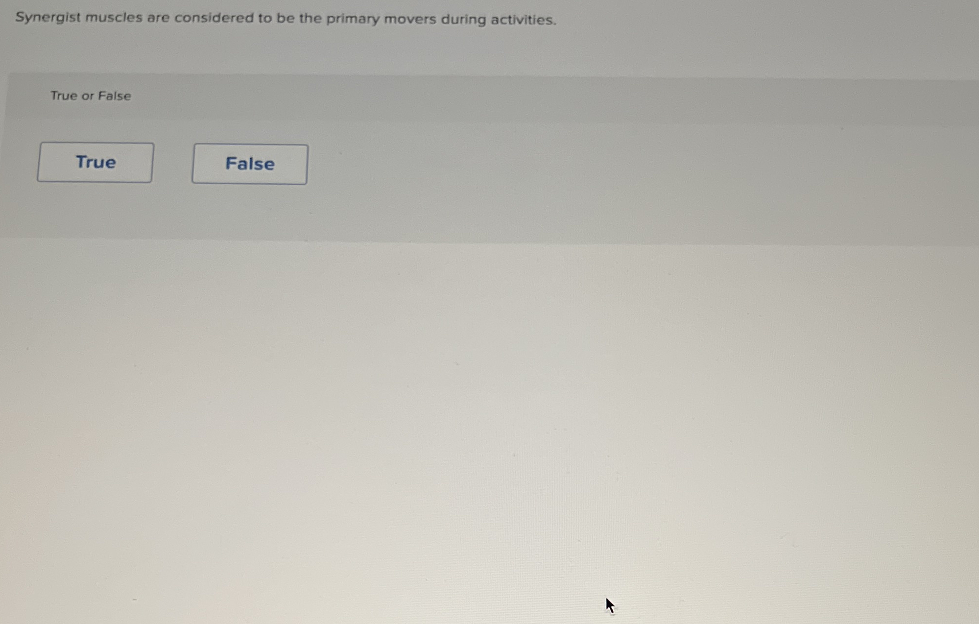 Solved Synergist muscles are considered to be the primary | Chegg.com