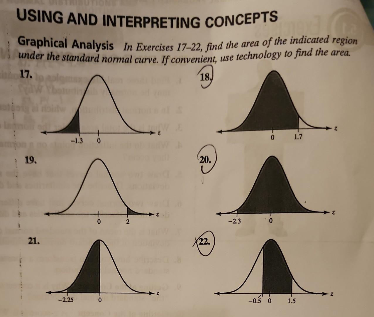 Solved Graphical Analysis In Exercises 17-22, find the area | Chegg.com