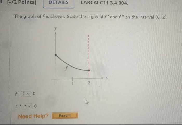Solved Use the graph off to find the largest open interval | Chegg.com