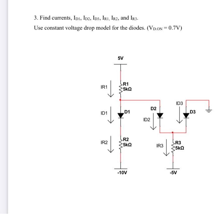 Solved 3. Find currents, Ipi, Ip2, Ip3, Iri, Ir2, and IR3. | Chegg.com