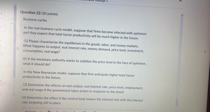 Solved Intertemporal Monetary Model Consider the monetary | Chegg.com