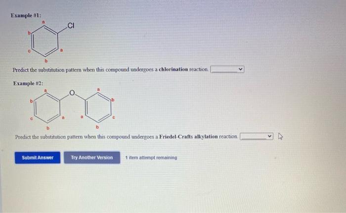 Solved Example #1: CI Predict the substitution pattern when | Chegg.com