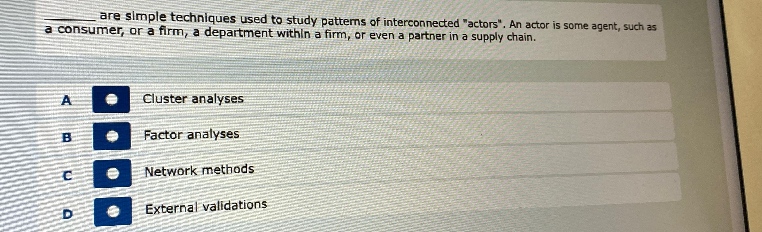 Solved are simple techniques used to study patterns of | Chegg.com