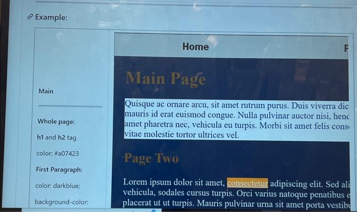 Solved CSI 140 webedeveloper. How to create the following | Chegg.com