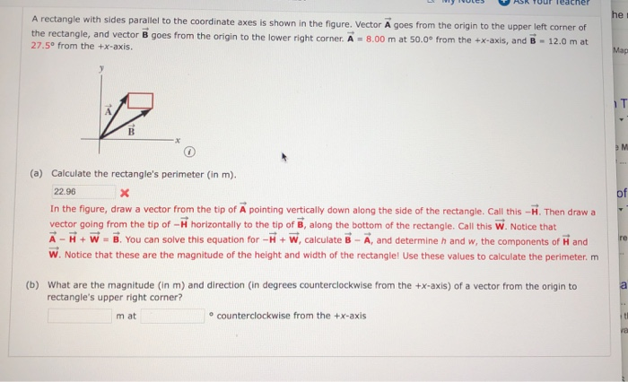 Solved A rectangle with sides parallel to the coordinate | Chegg.com