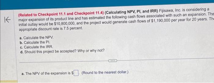 Solved (Related to Checkpoint 11.1 and Checkpoint 11.4) | Chegg.com