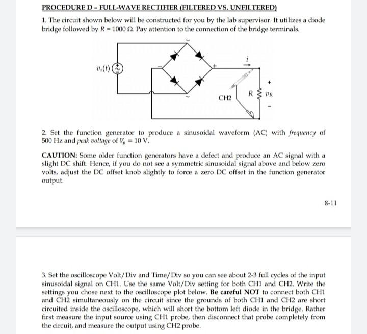 Solved 4. Draw the output signal VR (CH2) you see on the | Chegg.com