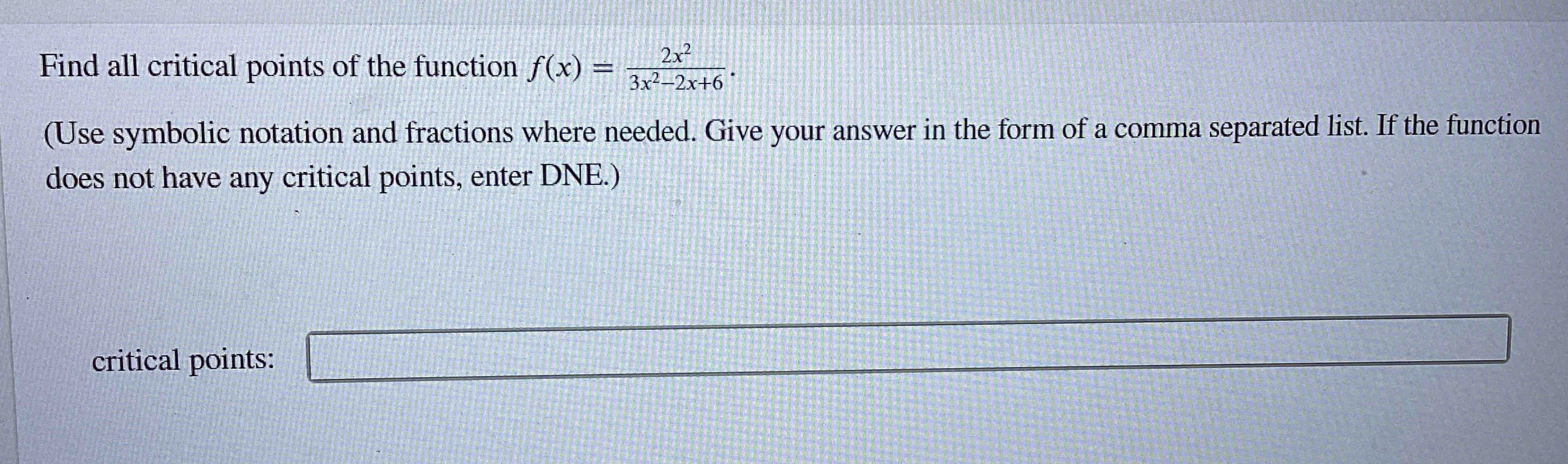 Solved Find all critical points of the function | Chegg.com