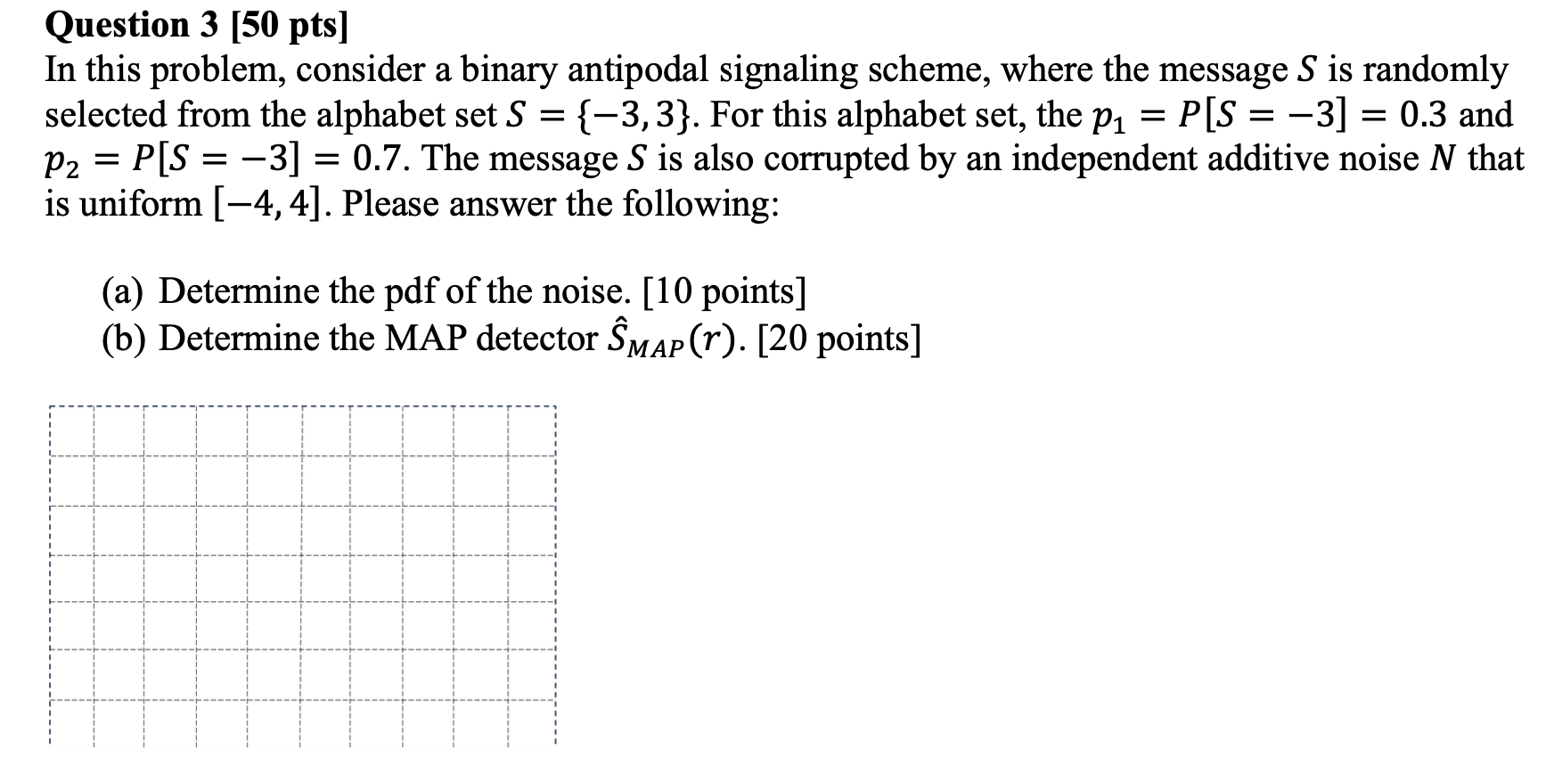 Solved Question 3 [50 ﻿pts]In this problem, consider a | Chegg.com
