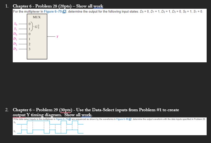 Solved show work for both problems please. | Chegg.com