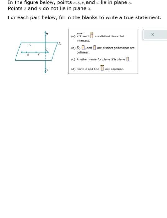 Solved In The Figure Below Points A E F And C Lie In 