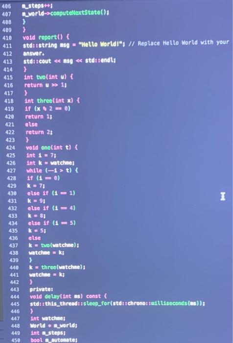 Solved Part 1: Organize the code (85%) : Following what we | Chegg.com