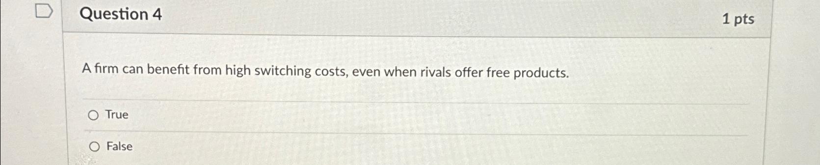 Solved Question 41 ﻿ptsA firm can benefit from high | Chegg.com