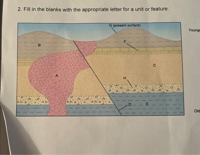 Solved 2. Fill in the blanks with the appropriate letter for | Chegg.com