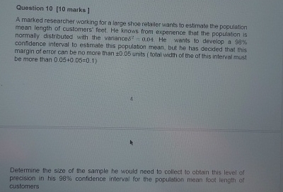 Solved Question 10 [10 ﻿marks ]A marked researcher working | Chegg.com