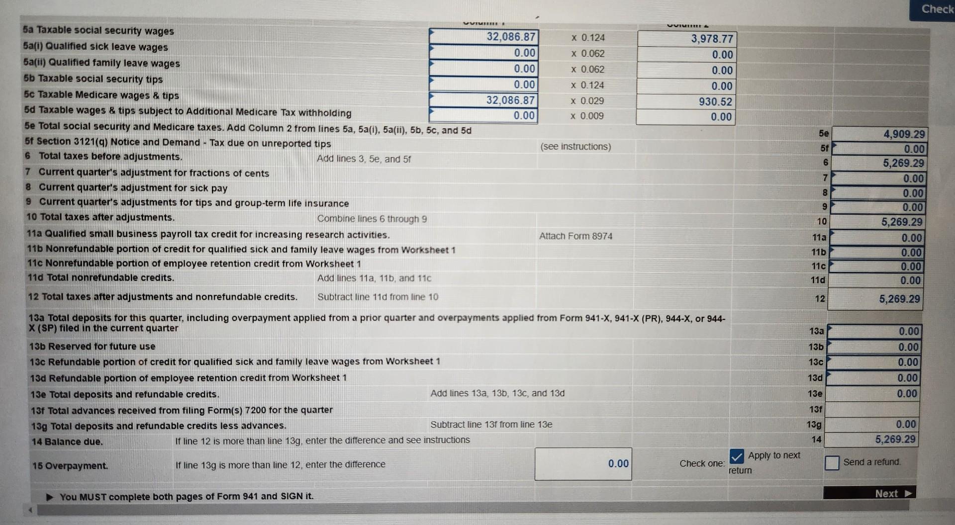 The first quarter tax return needs to be filed for | Chegg.com