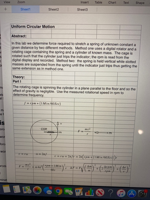 Solved View Zoom Insert Table Chart Text Shape + Sheet1 | Chegg.com