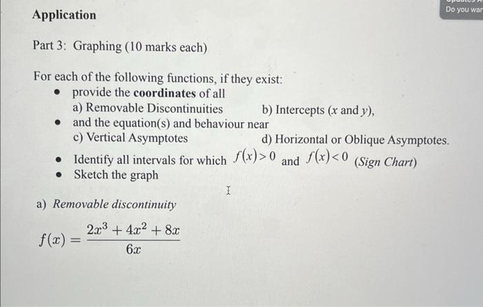 Solved For each of the following functions, if they exist: - | Chegg.com