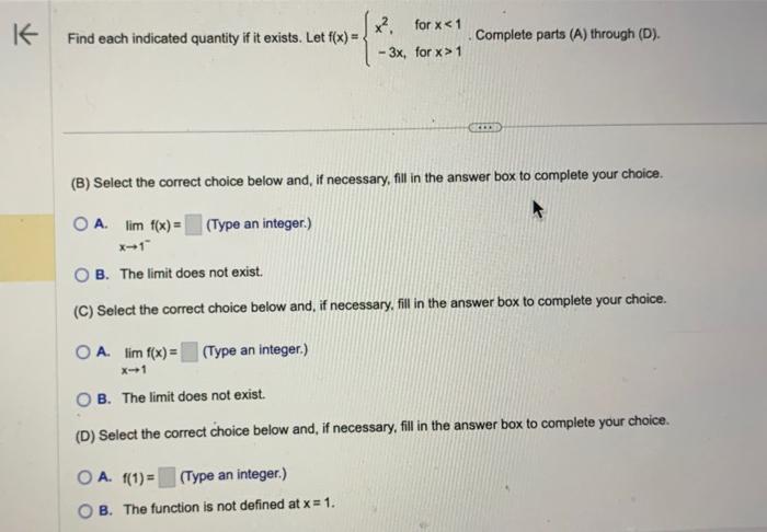 Solved Find each indicated quantity if it exists. Let | Chegg.com