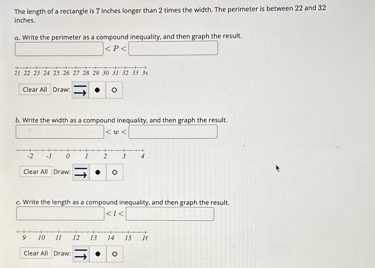 Solved The length of a rectangle is 7 ﻿inches longer than 2 | Chegg.com