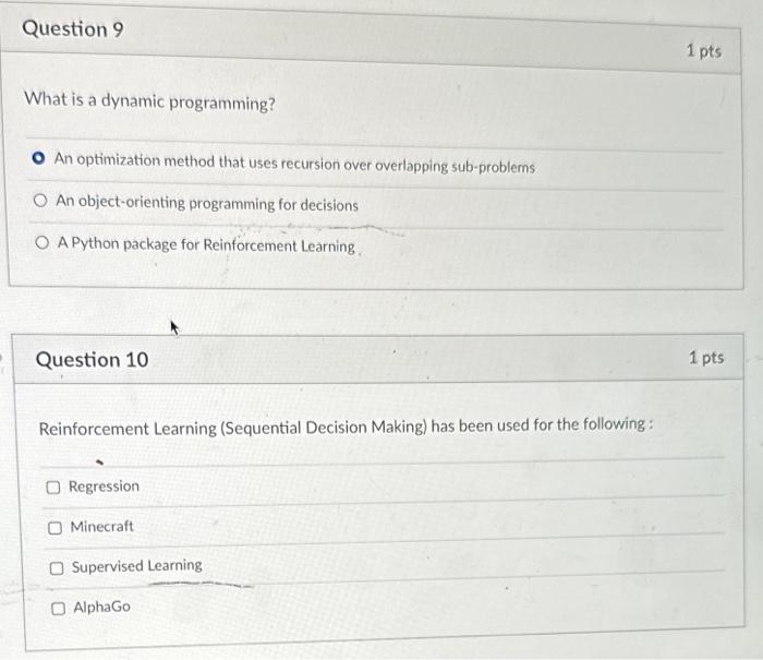 Solved What is a dynamic programming? An optimization method | Chegg.com