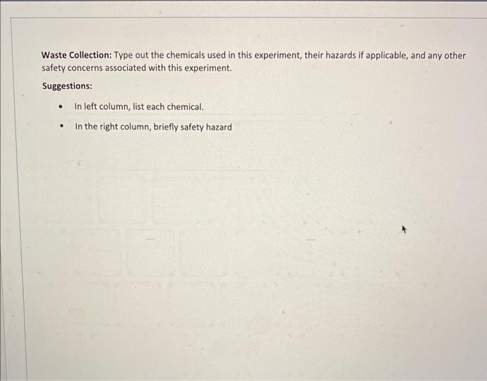Requirement: Handwritten lab reports will not be | Chegg.com
