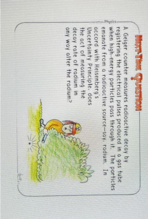 Solved A Geiger counter measures radioactive decay by | Chegg.com