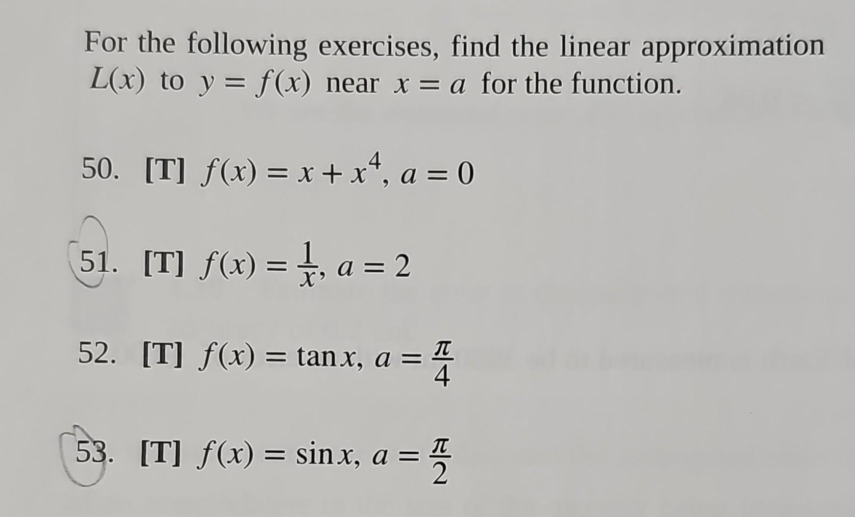 Solved For the following exercises, find the linear | Chegg.com