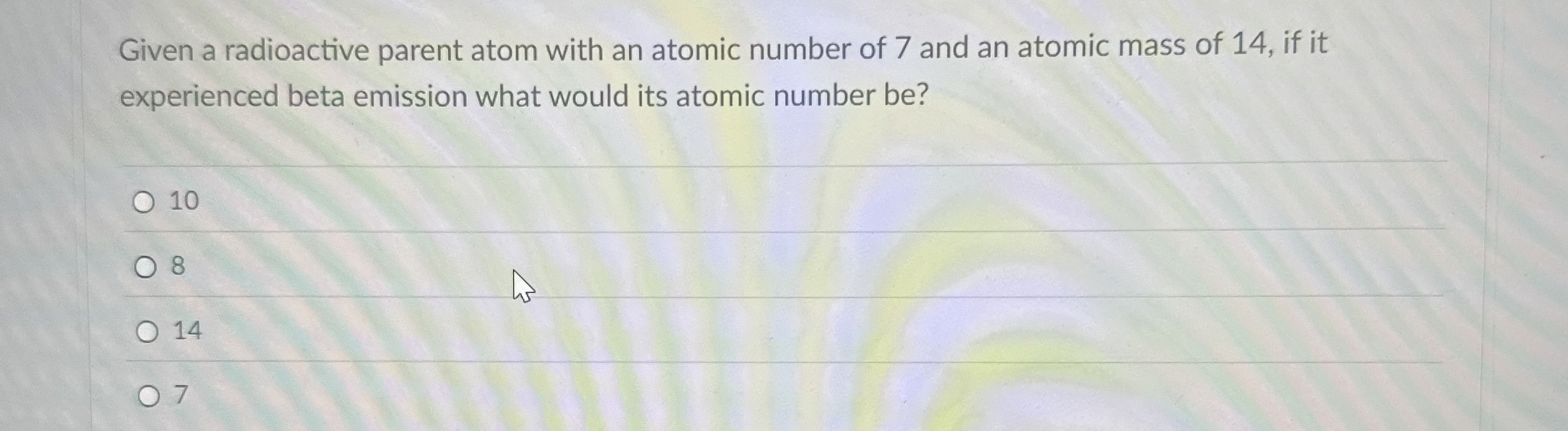 Solved Given a radioactive parent atom with an atomic number | Chegg.com