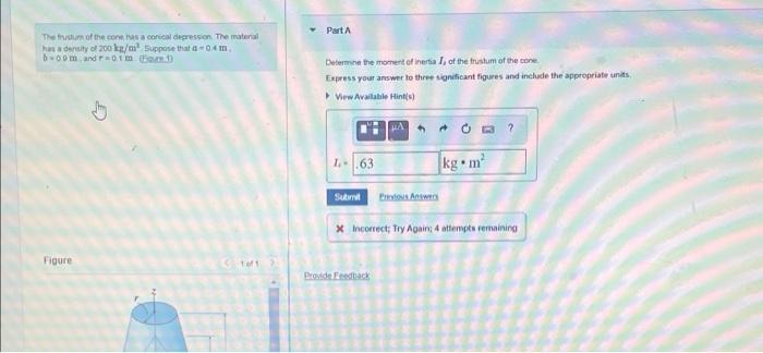 Solved Part A The sum of the conversa corical depression. | Chegg.com