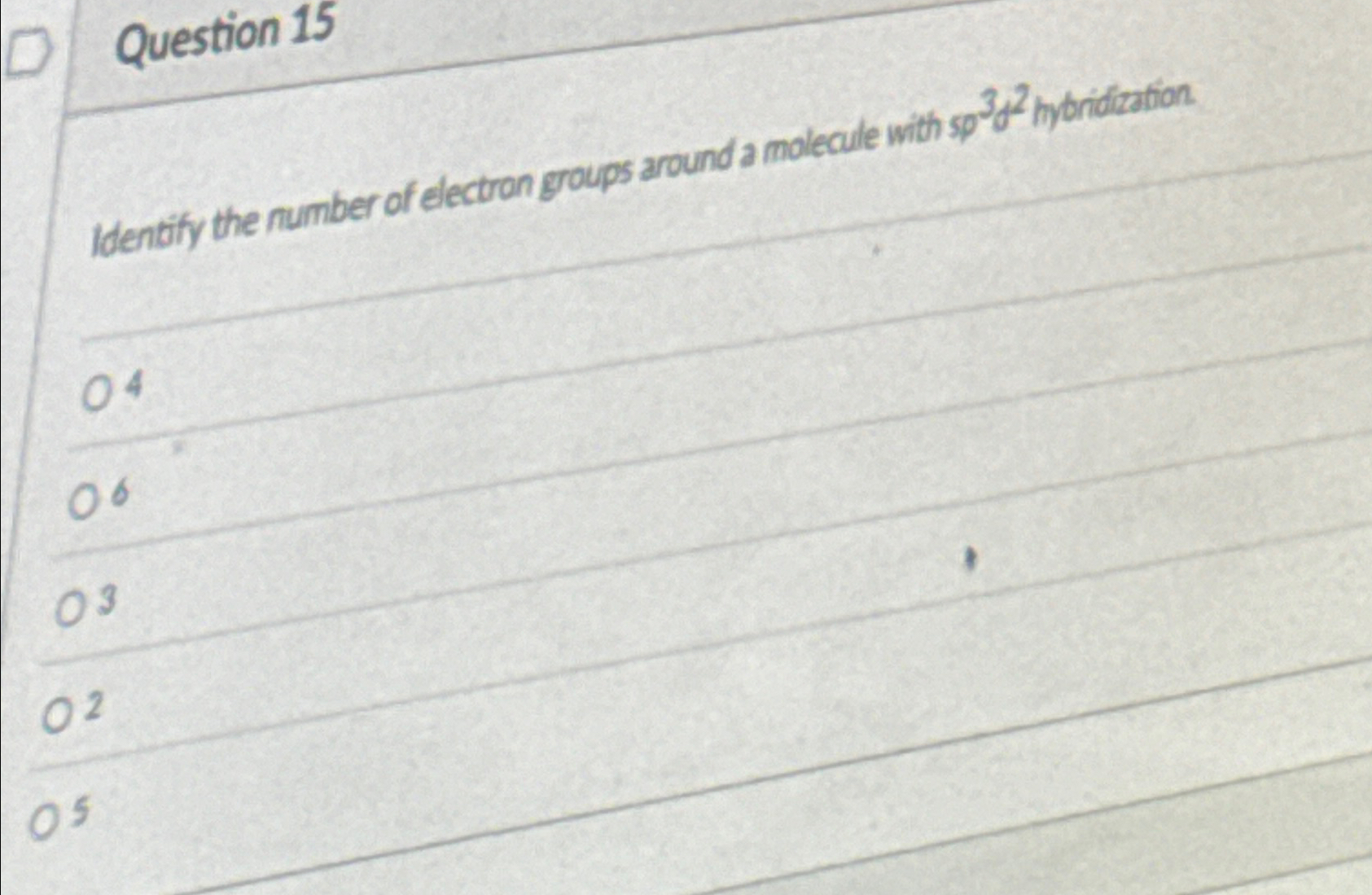 Solved Question 15Identify the number of electron groups | Chegg.com