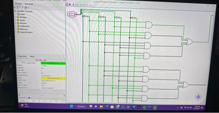 Solved \# Question 6 (50 pt.). Extend from the Logisim | Chegg.com