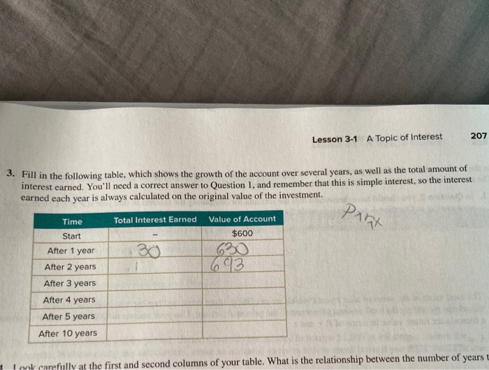 Solved answer question 3 with table and give thorough | Chegg.com