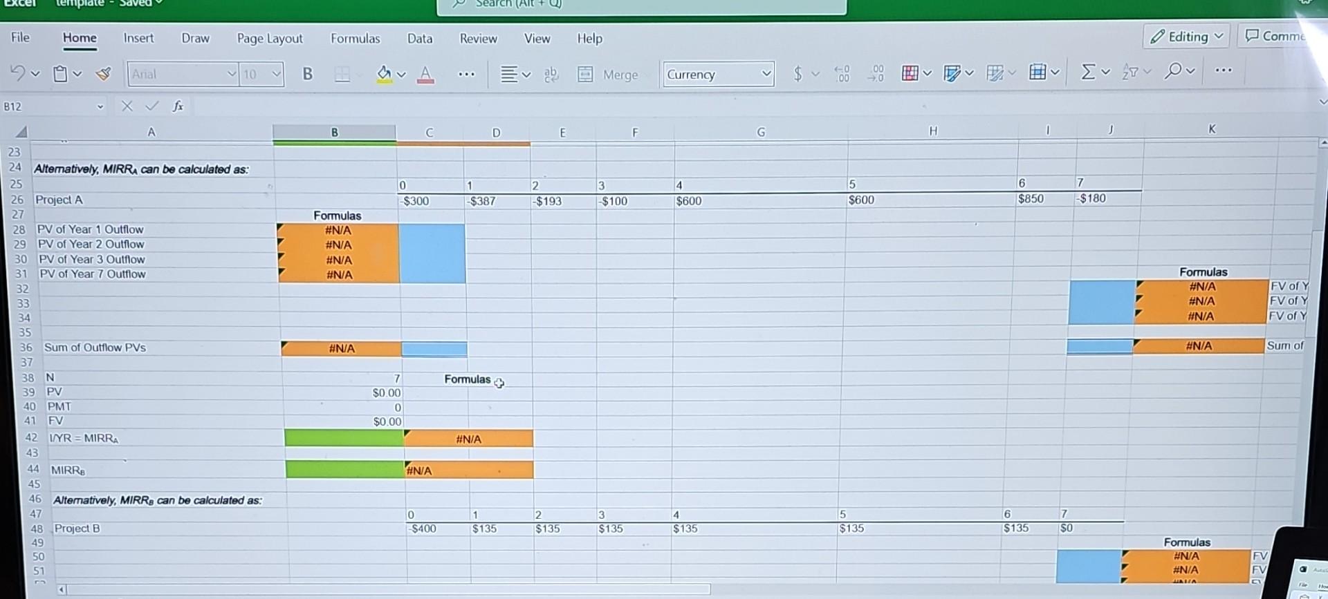Excel Online Structured Activity: Capital budgeting | Chegg.com