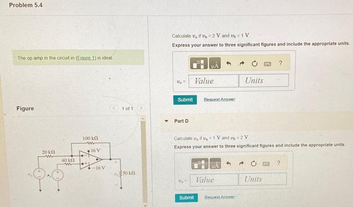 Solved Calculate v0 it va=4 V and vb=0 V Express your answer | Chegg.com