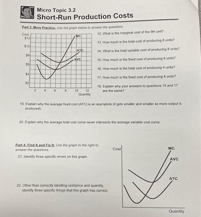 Solved Part 3: More Practice- Use the graph below to answer | Chegg.com