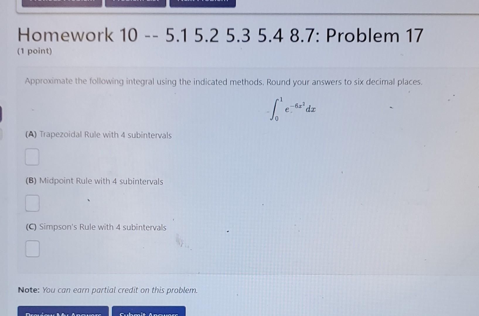 Solved Homework 10 -- 5.15 .25 .3 5.4 8.7: Problem 17 (1 | Chegg.com