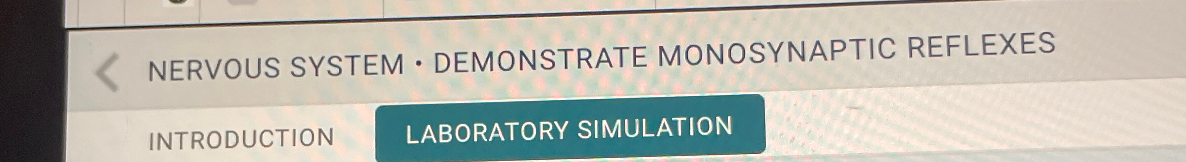 Solved NERVOUS SYSTEM * ﻿DEMONSTRATE MONOSYNAPTIC | Chegg.com