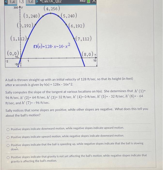 Solved A ball is thrown straight up with an initial velocity | Chegg.com