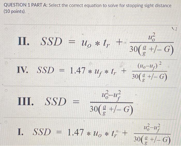 Solved QUESTION 1 PART A: Select the correct equation to | Chegg.com