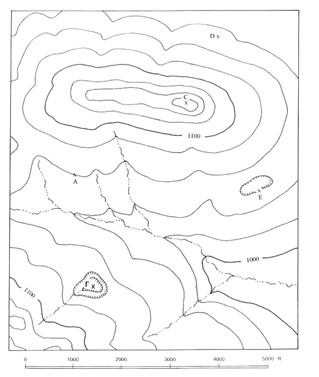 Solved 13. ﻿What is the elevation of the contour at Point A? | Chegg.com