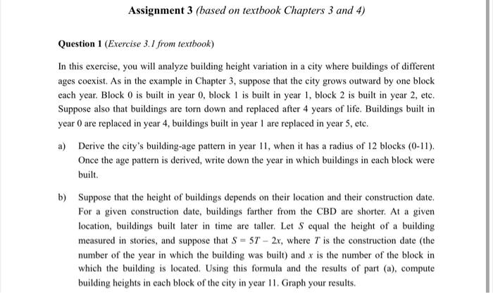 Solved Assignment 3 (based on textbook Chapters 3 and 4) | Chegg.com