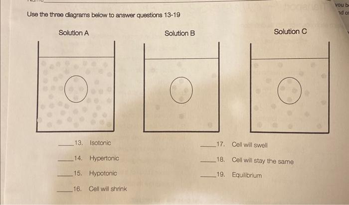 Solved Match each concept with its definition 1. Hypertonic | Chegg.com