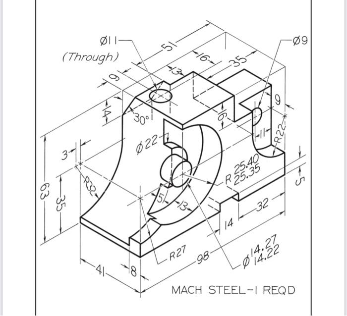 Solved Whats the front , top , right views of the model ? | Chegg.com