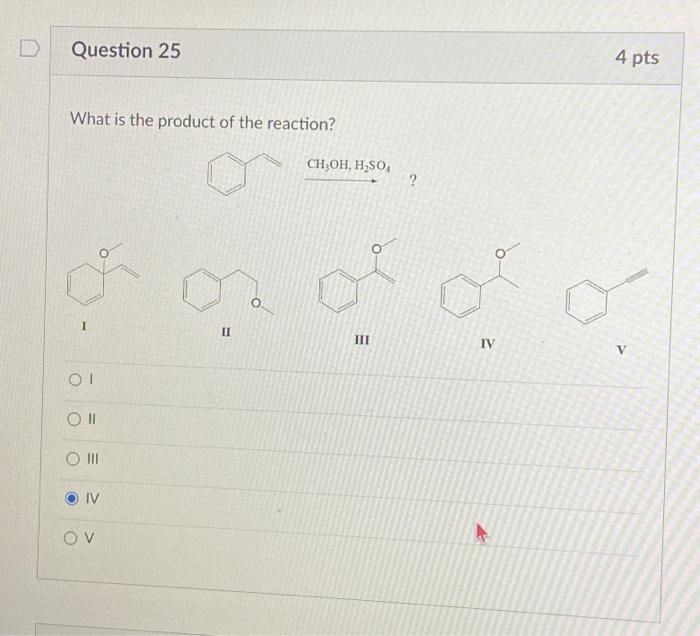 Solved What is the product of the reaction? CH3OH,H2SO4 ? I | Chegg.com