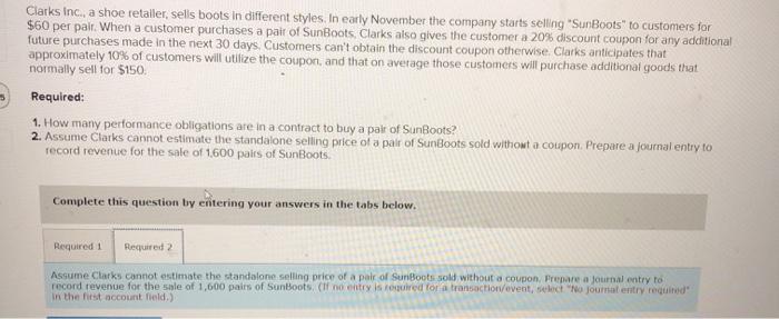 Solved Clarks Inc, a shoe retailer, sells boots in different | Chegg.com
