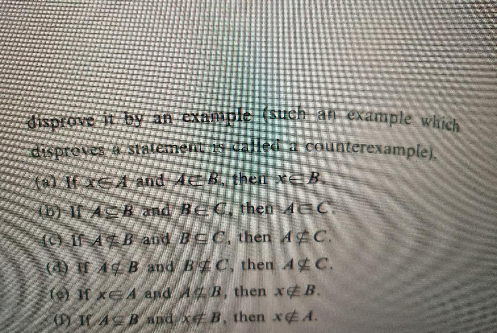 Solved (above question) In each of the following, determine | Chegg.com
