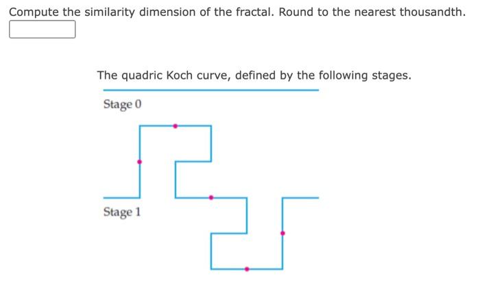 Solved Compute the similarity dimension of the fractal. | Chegg.com
