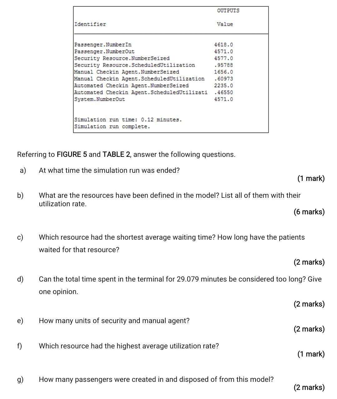 Solved FIGURE 5 shows a model of an airport terminal where | Chegg.com