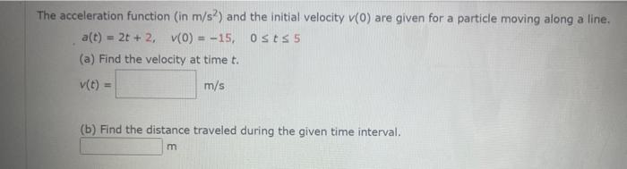 Solved The velocity function (in meters per second) is given | Chegg.com